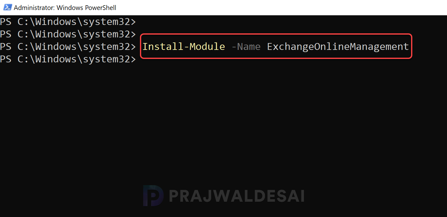 Install Exchange Online PowerShell Module (EXO V3) » Prajwal Desai