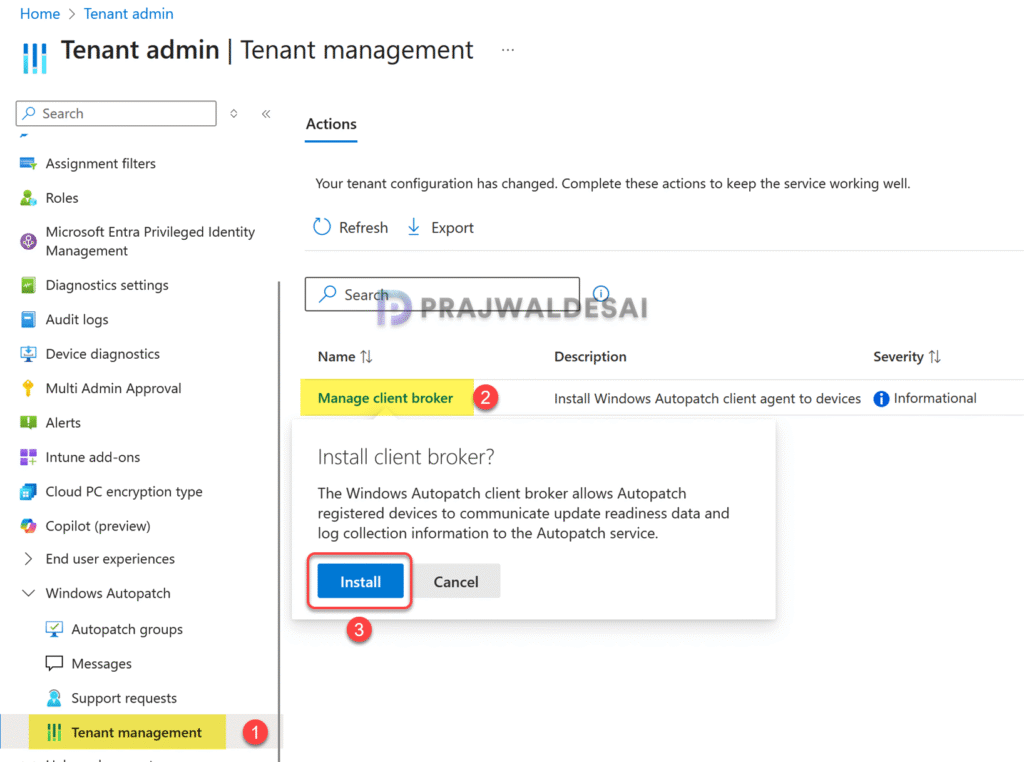 Install Windows Autopatch Client Broker using Intune & PowerShell