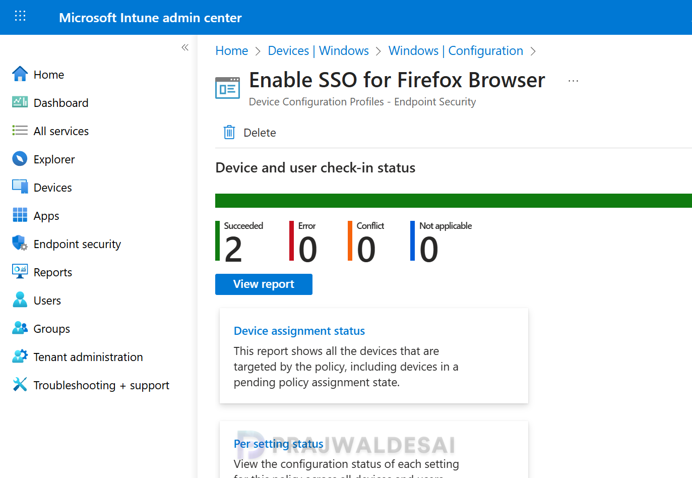How to Enable Firefox SSO using Intune » Prajwal Desai