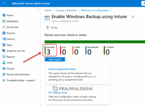 Configure Windows Backup for Organizations using Intune » Prajwal Desai
