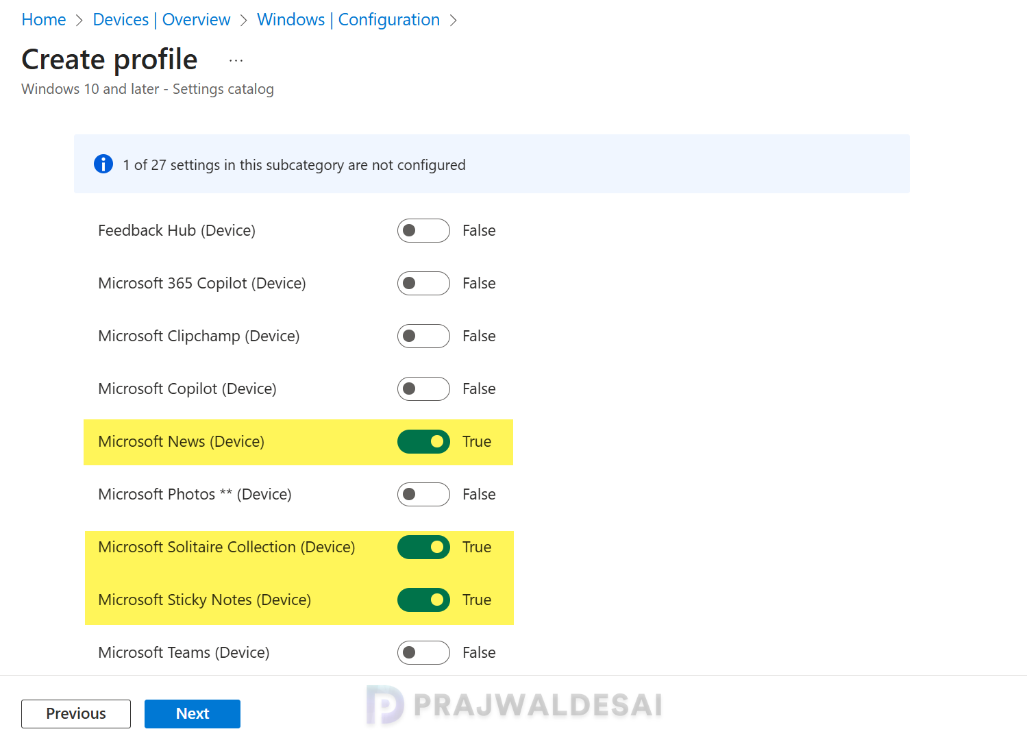 Remove Pre-installed Microsoft Store Apps using Intune » Prajwal Desai