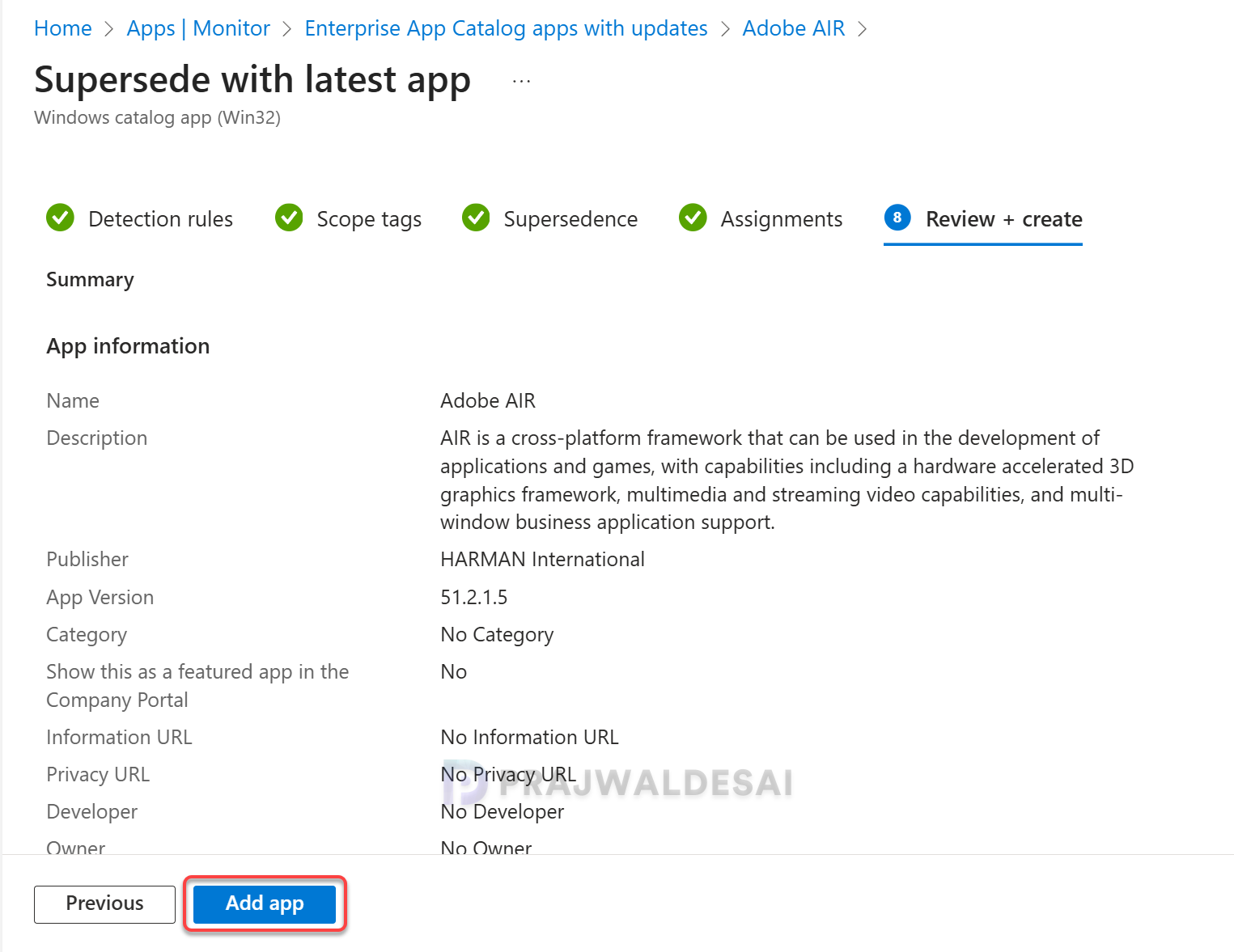 Update Enterprise App Catalog Apps in Intune » Prajwal Desai