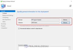 HP Support Assistant Deployment using SCCM » Prajwal Desai