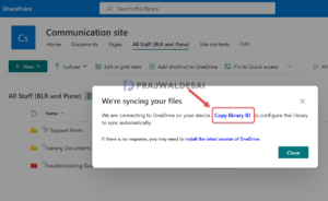 Automatically Sync SharePoint Site Libraries using Intune » Prajwal Desai