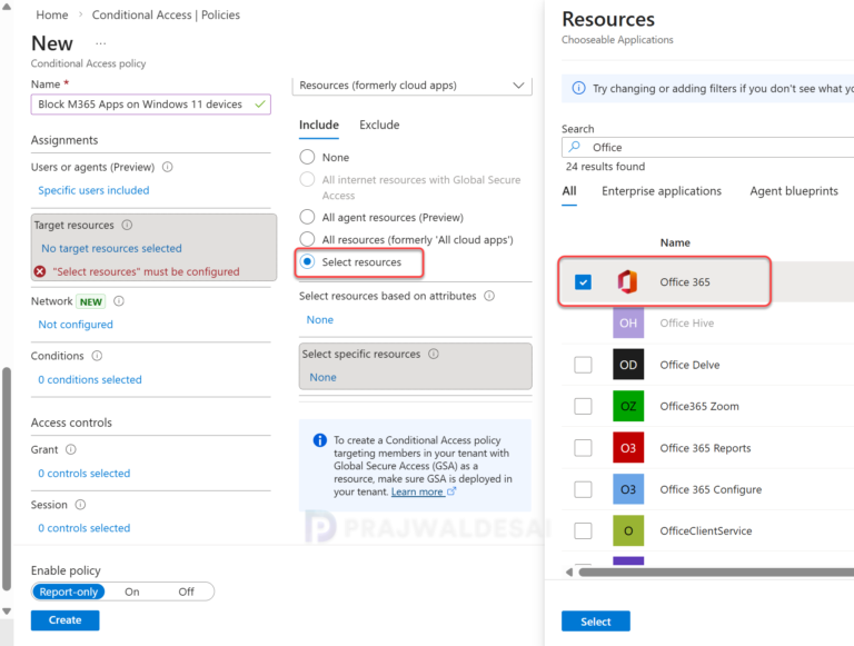 Block Microsoft 365 Apps using Conditional Access Policy » Prajwal Desai