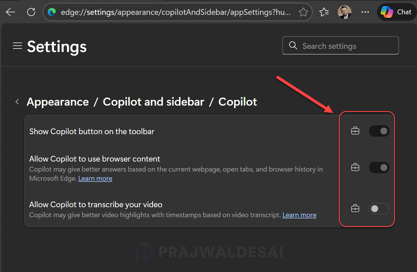 Configuring Copilot in Microsoft Edge using Intune » Prajwal Desai